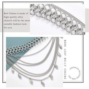 Jewelry | Belly Silver Body Chain Leaf | Poshmark